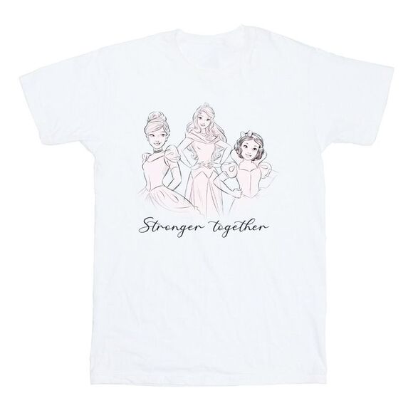 Disney | Shirts & Tops | Disney Girls Princesses Stronger Together ...